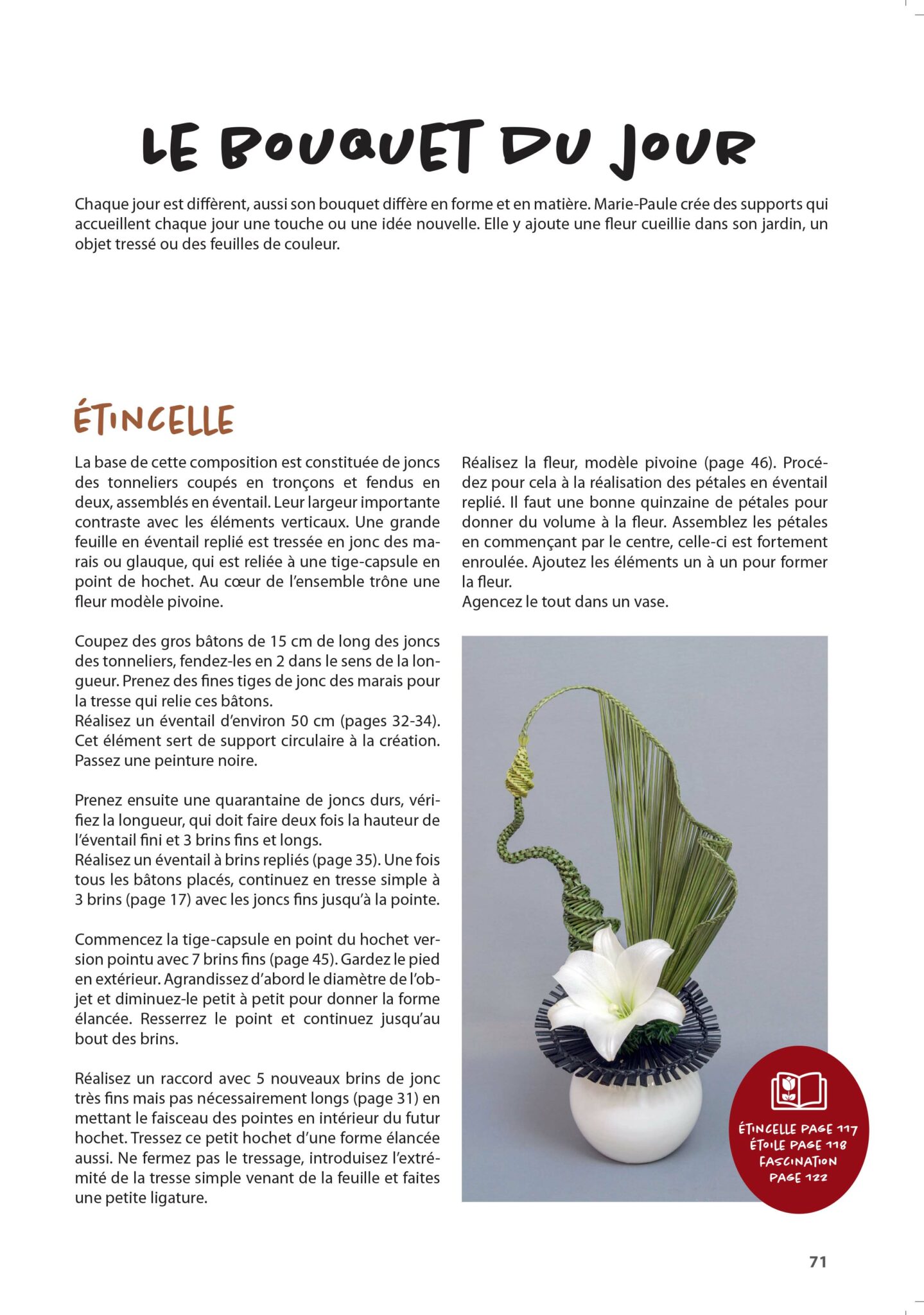 Monsieur jonc, l'art de la vannerie créative avec Marie-Paule Noblet